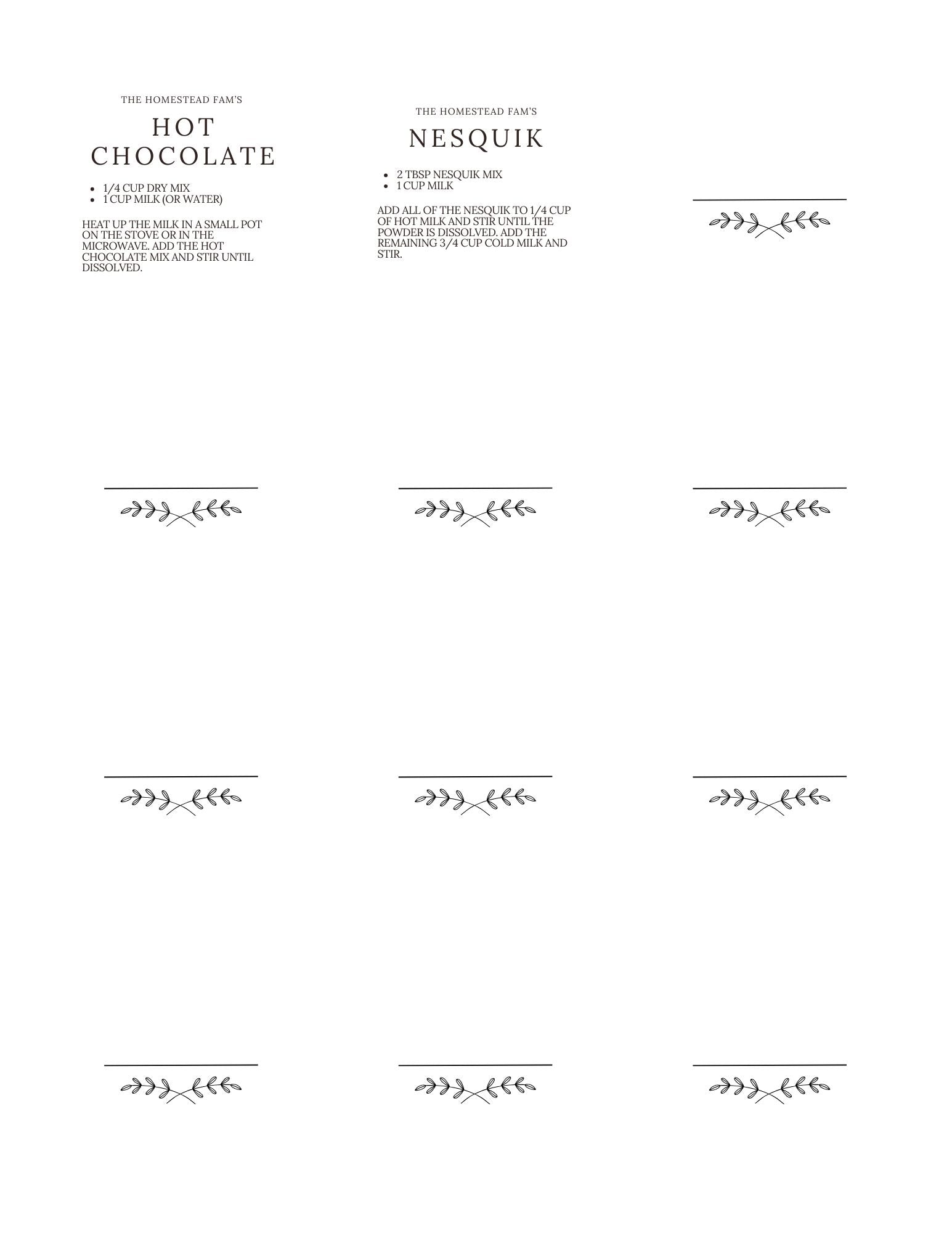 Dry Mix Pantry Labels - Digital Download – The Homestead Fam